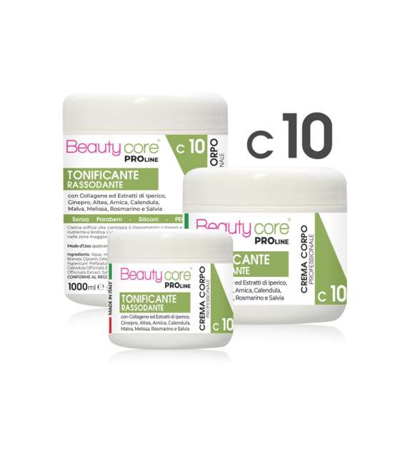 C10 CREMA CORPO TONIFICANTE Rassodante BEAUTYCORE - Scegli Formato